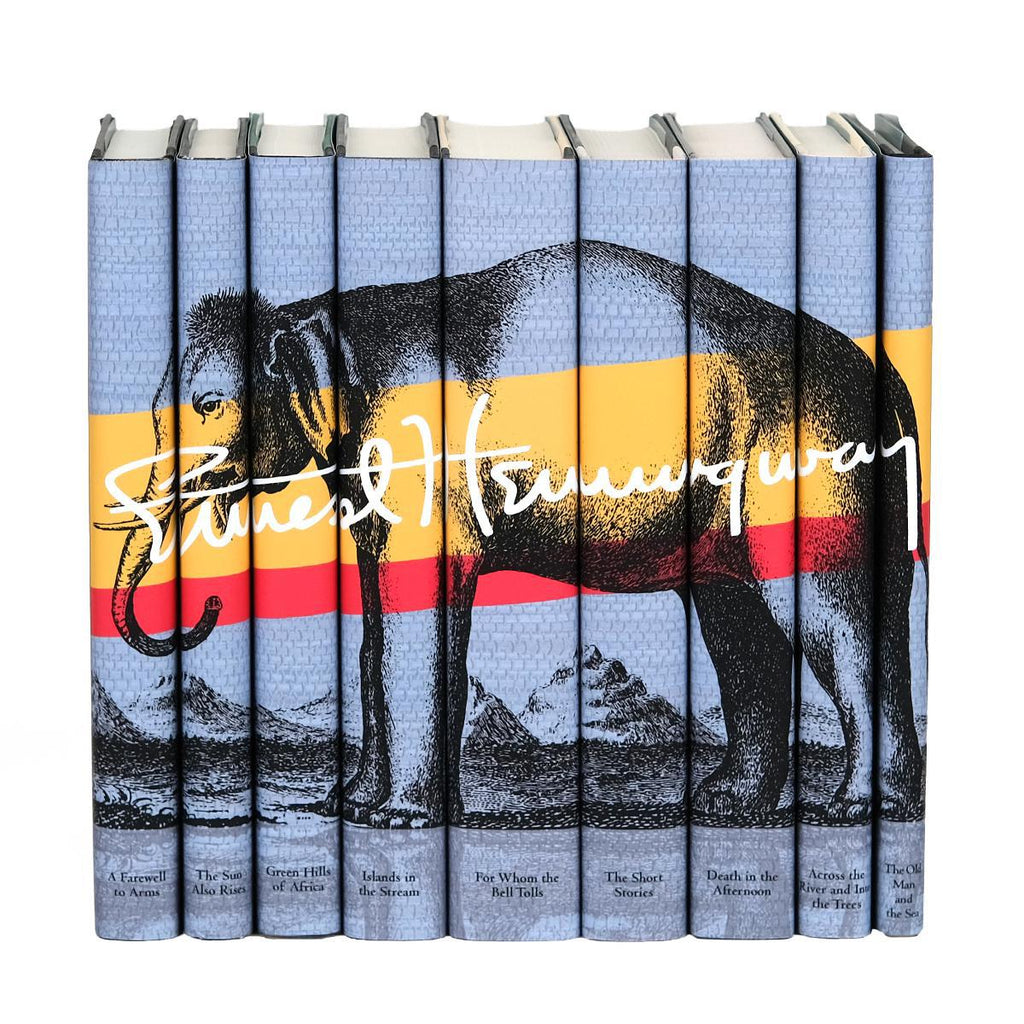 Ernest Hemingway Custom Elephant Book Set