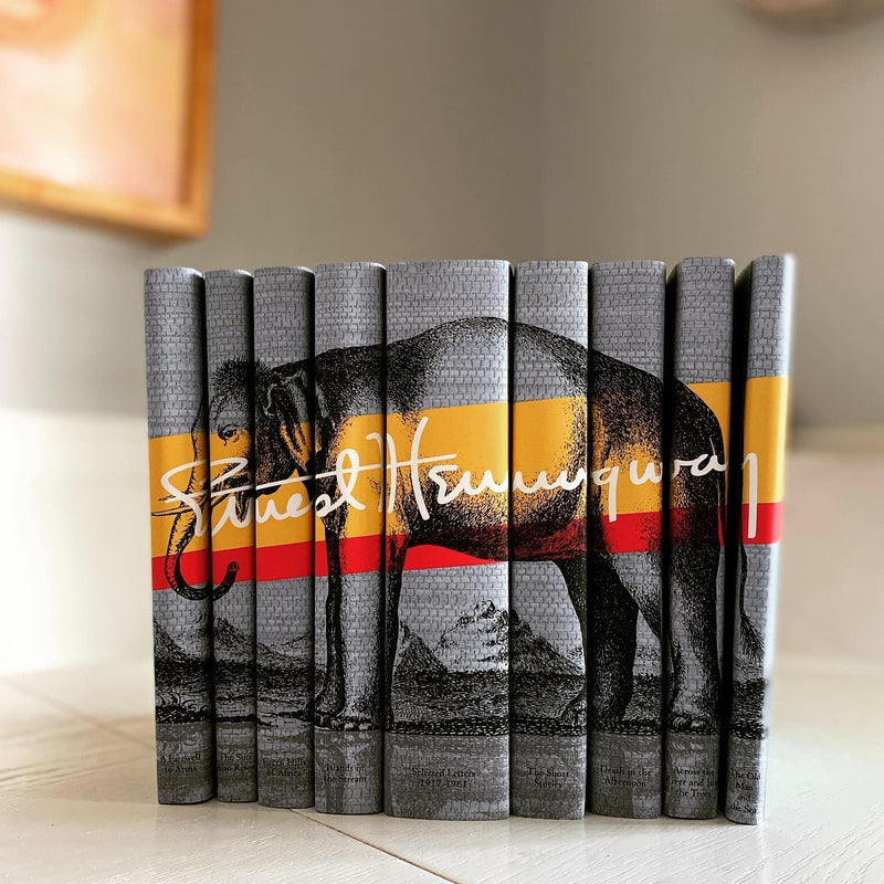 Ernest Hemingway Custom Elephant Book Set